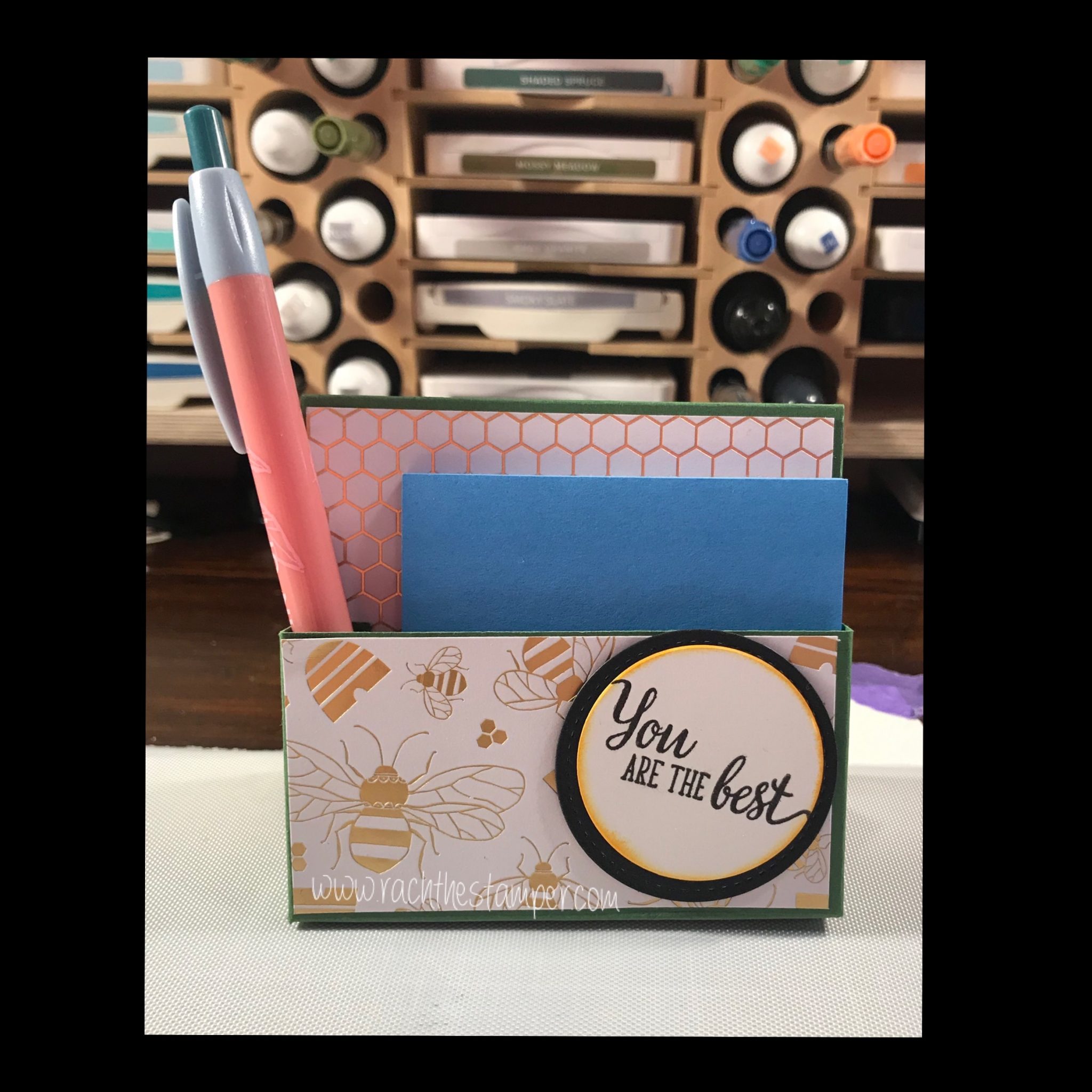 Post It Note & Pen Holder – RachTheStamper