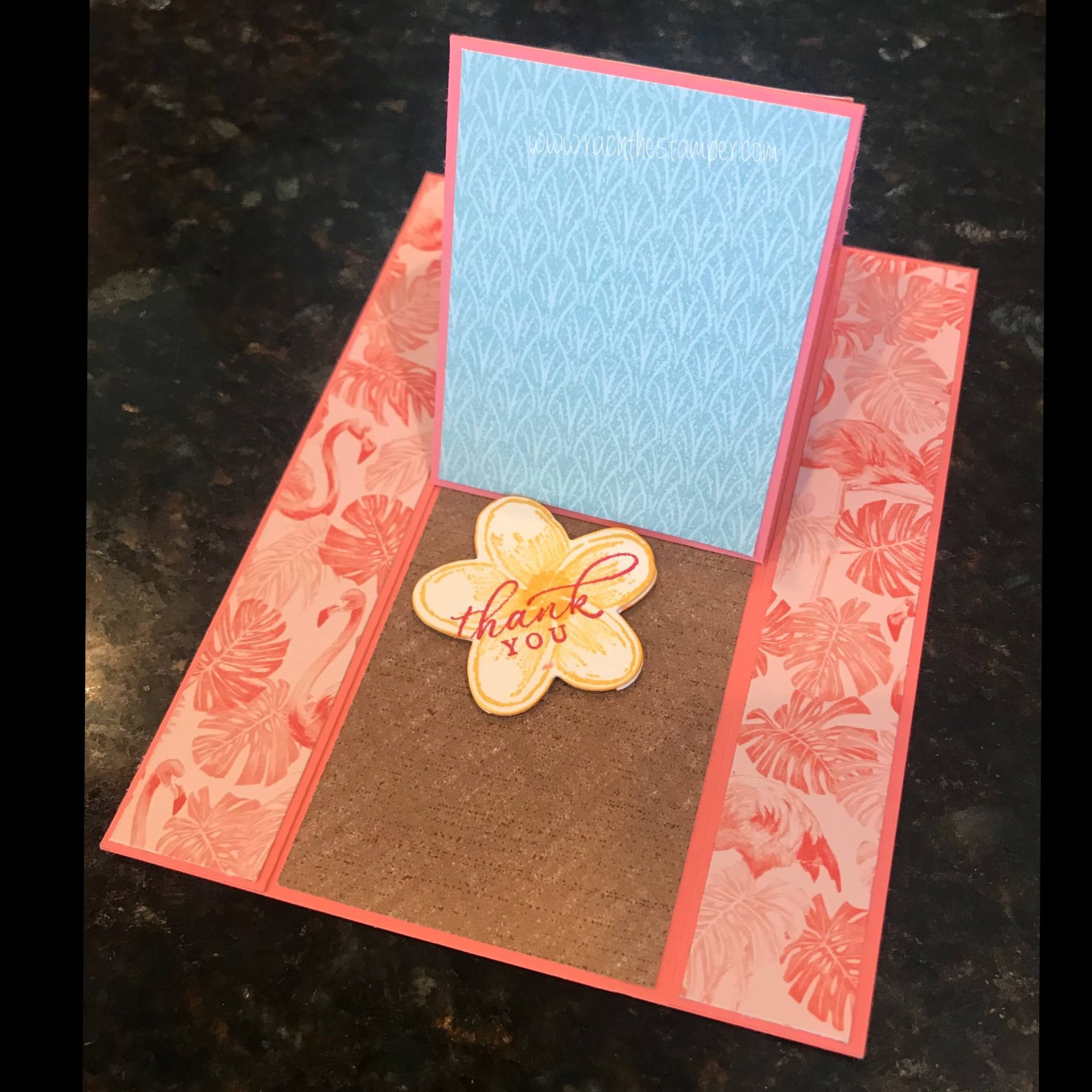 Tropical Oasis Fun Fold Stand Cards – RachTheStamper