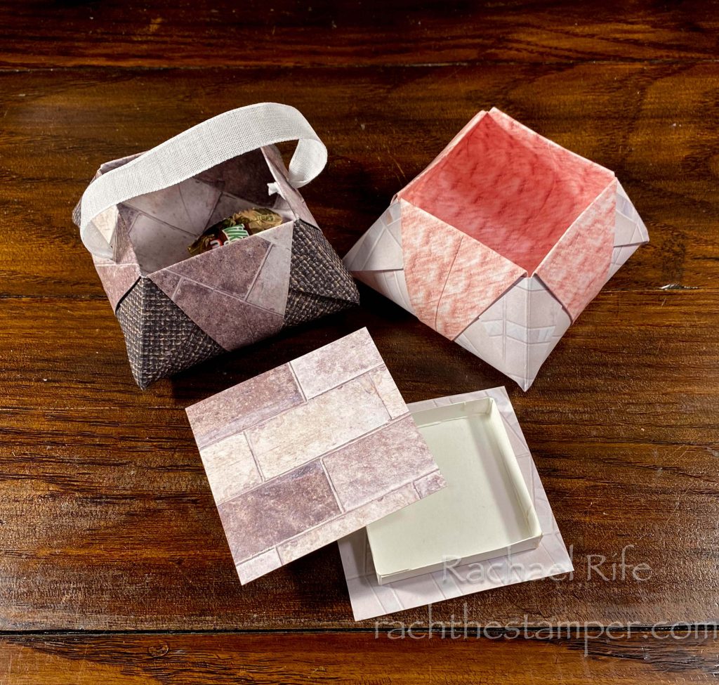 Simple NO Cut Origami Box for Every Occasion – RachTheStamper